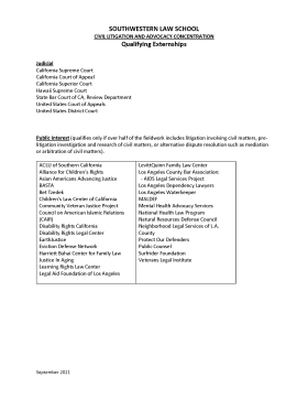 Concentrations & Customizations | Southwestern Law School
